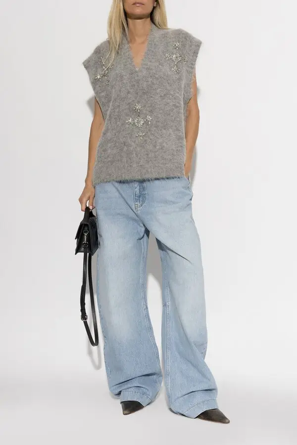 Munthe Vurulia’ Vest With Sewn-in Embellishments
