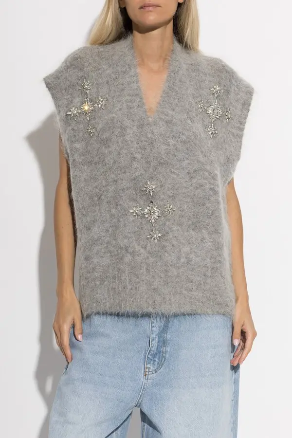 Munthe Vurulia’ Vest With Sewn-in Embellishments