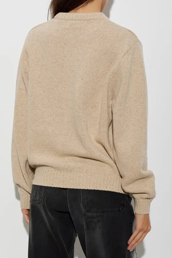 CARNE BOLLENTE Crew Neck Sweater With Dog Print