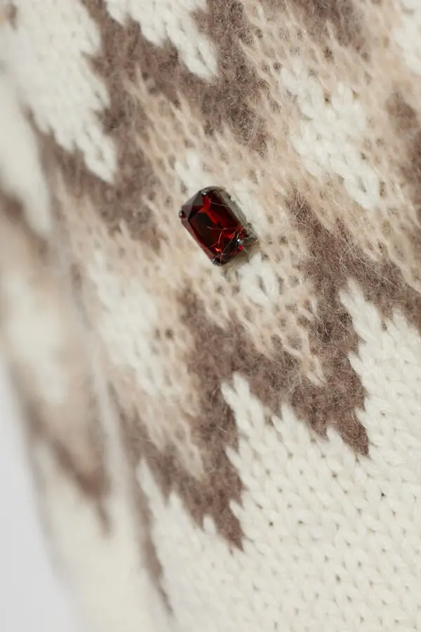 Fabiana Filippi Wool Turtleneck With Appliqués