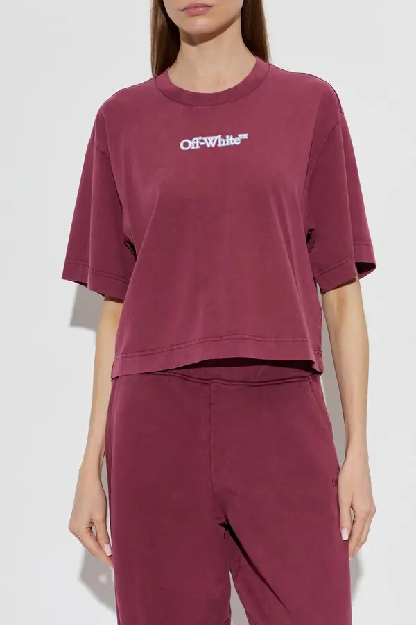 Off-White T-shirt With Logo
