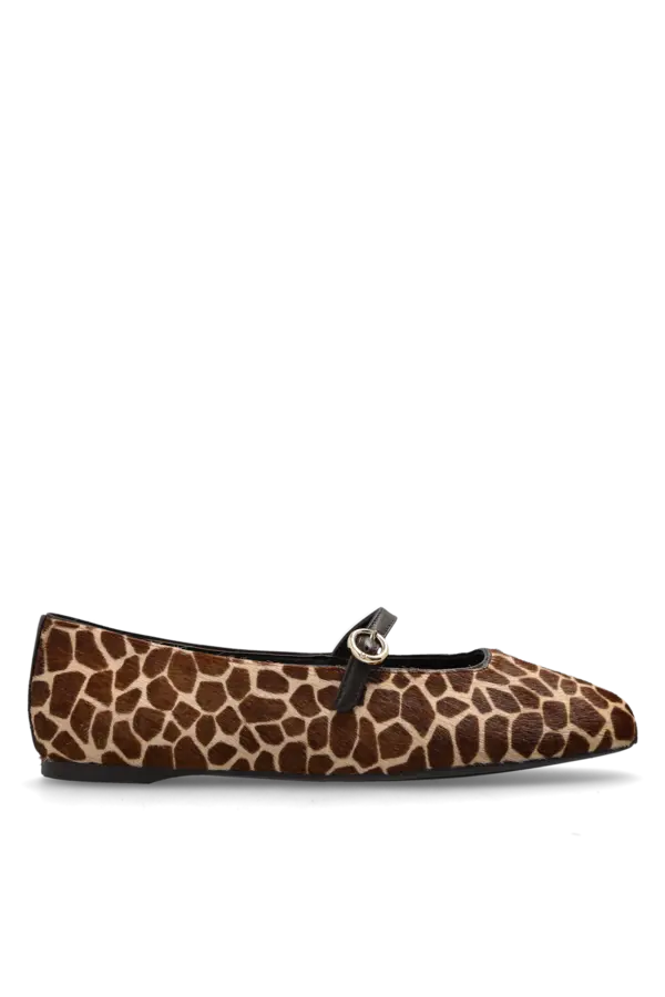 Kate Spade New York Halo" Ballerinas With Giraffe Motif - Brown