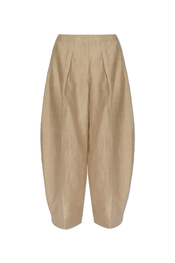 Jacquemus Ovalo' Straight-leg Trousers - Beige