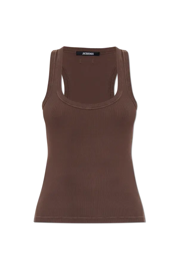 Jacquemus Cotton Top ‘gros Grain - Brown