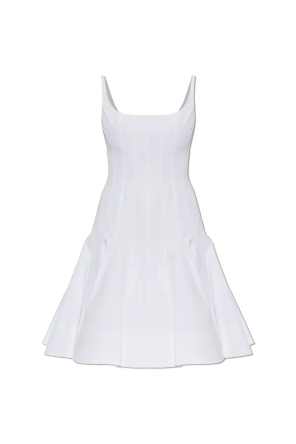 Jacquemus Agave" Cotton Fit And Flare Dress - White
