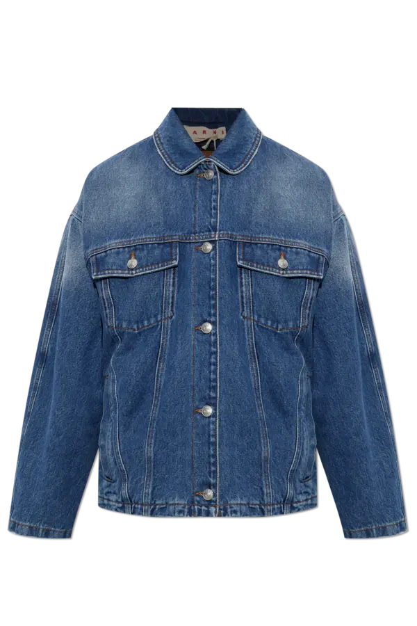 Marni Insulated Denim Jacket - Blue