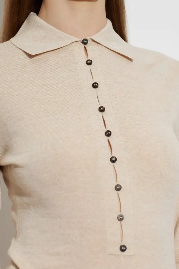 Jacquemus Merino’ Wool Polo With Long Sleeves