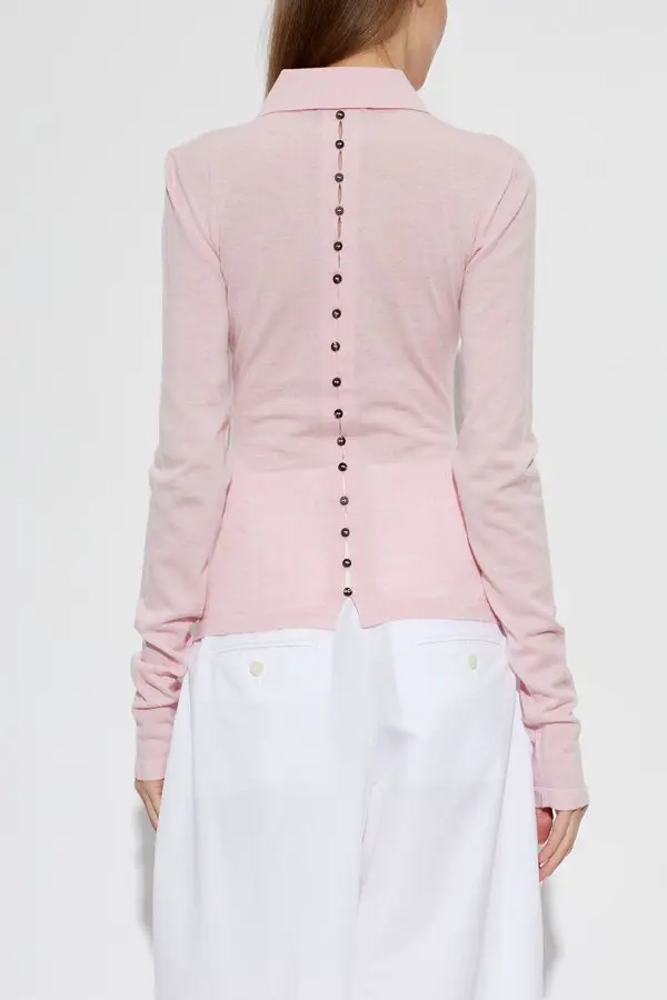 Jacquemus Wool Polo 'merino' With Long Sleeves