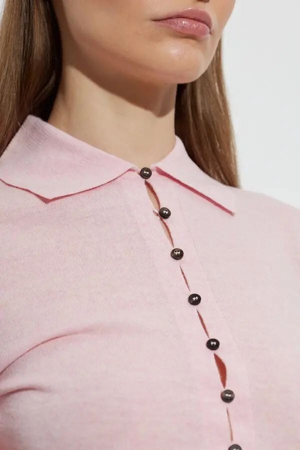 Jacquemus Wool Polo 'merino' With Long Sleeves