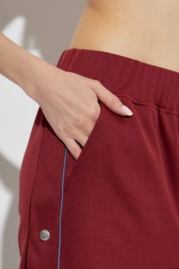 Off-White Paneled Sweatpants With Side Snaps