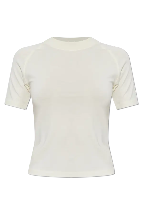 Fear Of God Cotton T-shirt With Sewn-in Logo - Cream