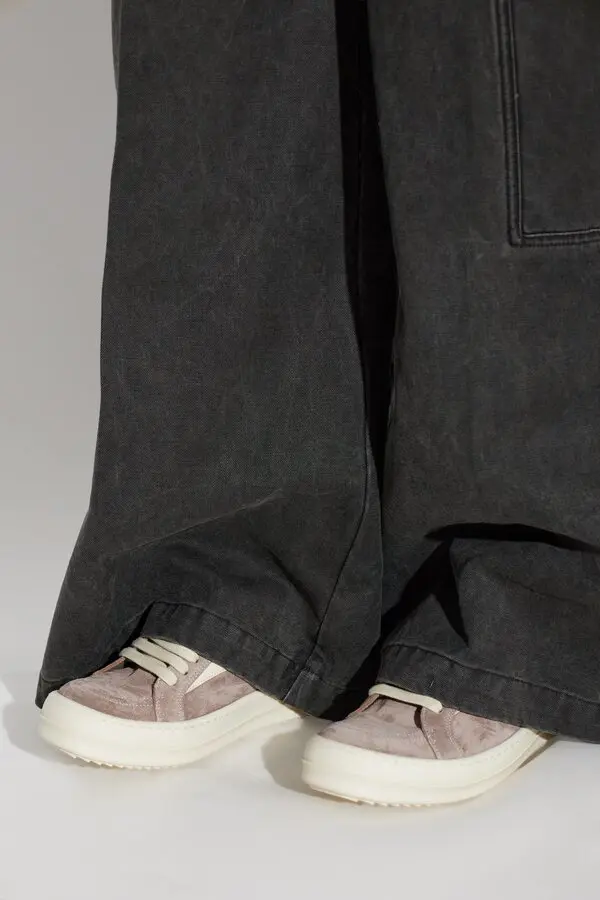 Rick Owens Leather ‘vintage Sneaks’ Shoes - Grey