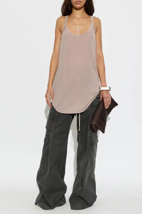 Rick Owens Leather ‘vintage Sneaks’ Shoes - Grey