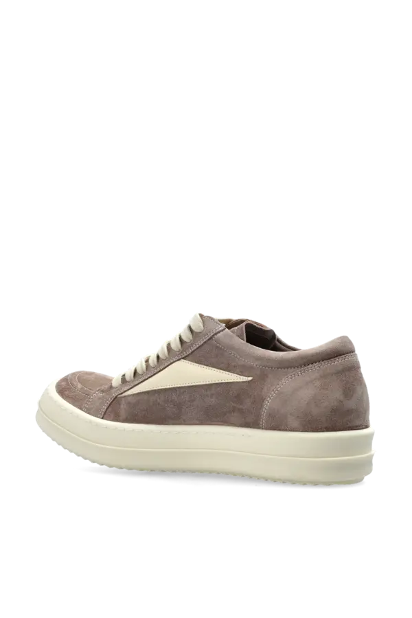 Rick Owens Leather ‘vintage Sneaks’ Shoes - Grey