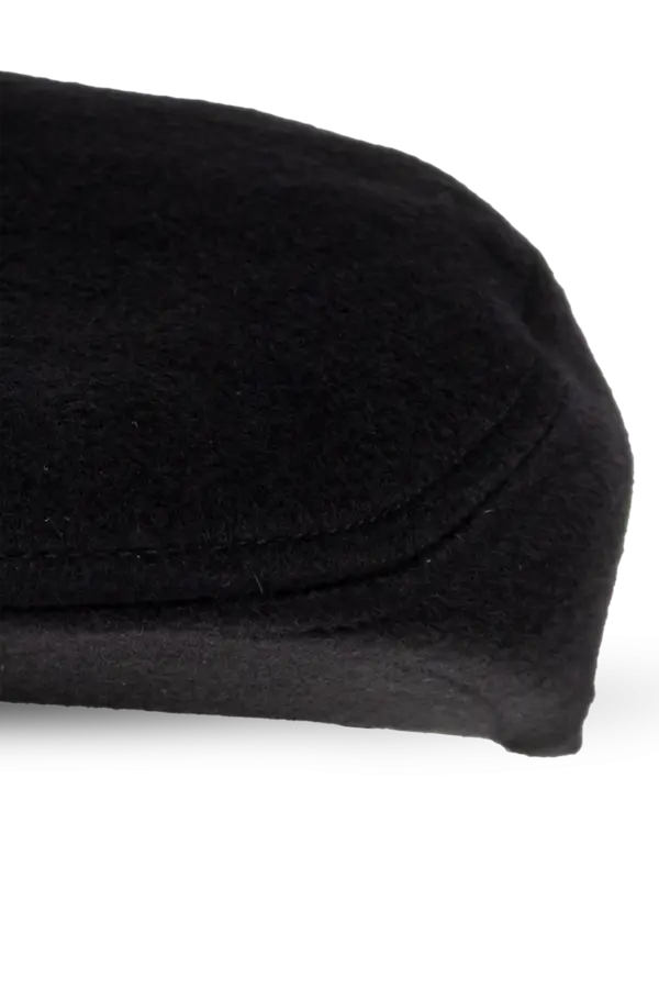 Jacquemus Valerie Cotton Flat Cap - Black