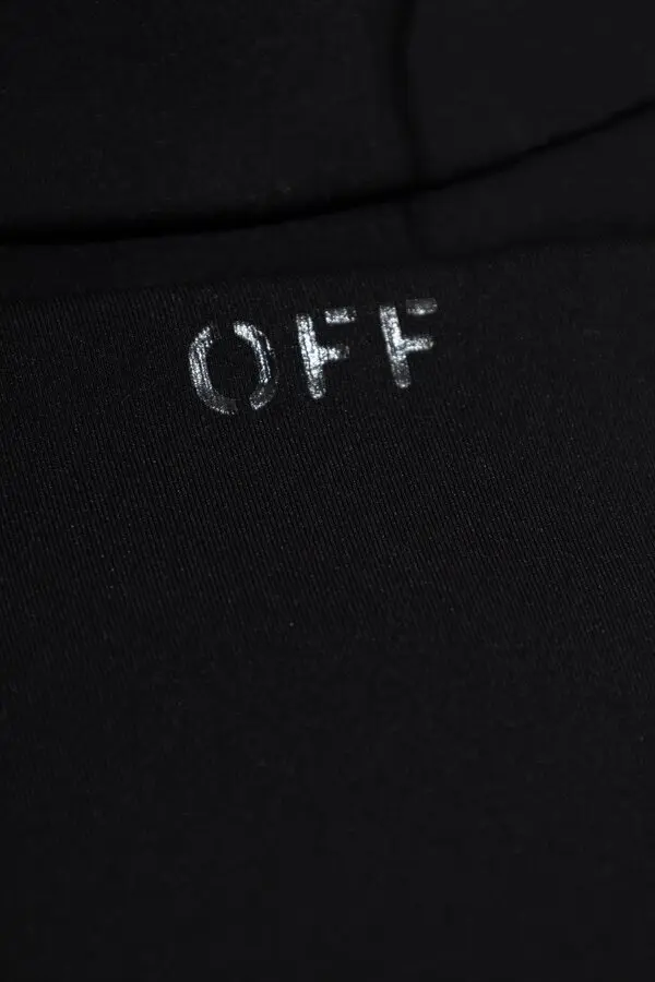 Off-White Dress With Flared Skirt