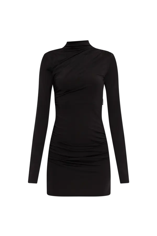 Off-White Long Sleeve Dress - Black