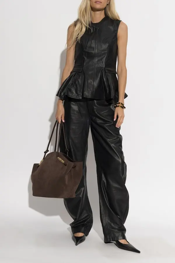 ROTATE BY BIRGER CHRISTENSEN Leather Trousers