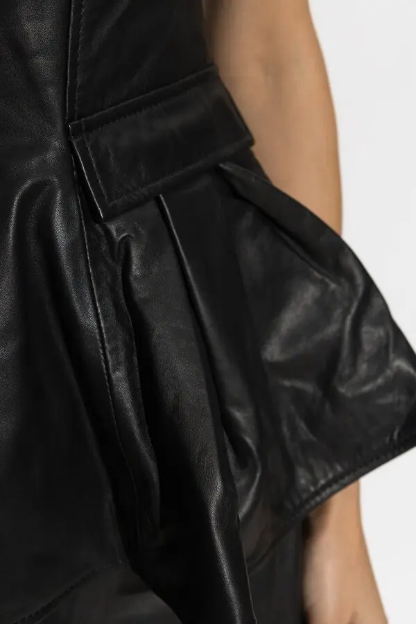 ROTATE BY BIRGER CHRISTENSEN Leather Sleeveless Top