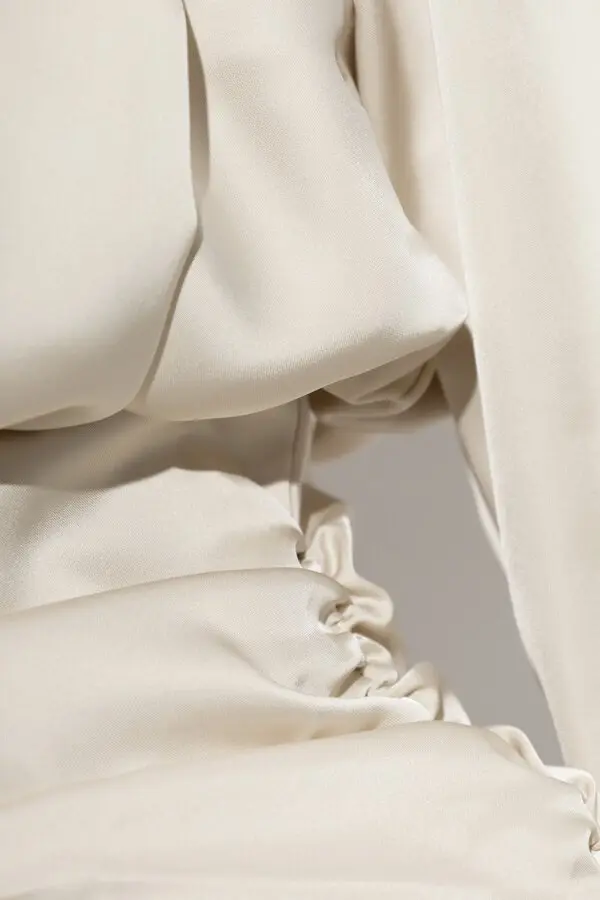 ROTATE BY BIRGER CHRISTENSEN Satin Draped Top