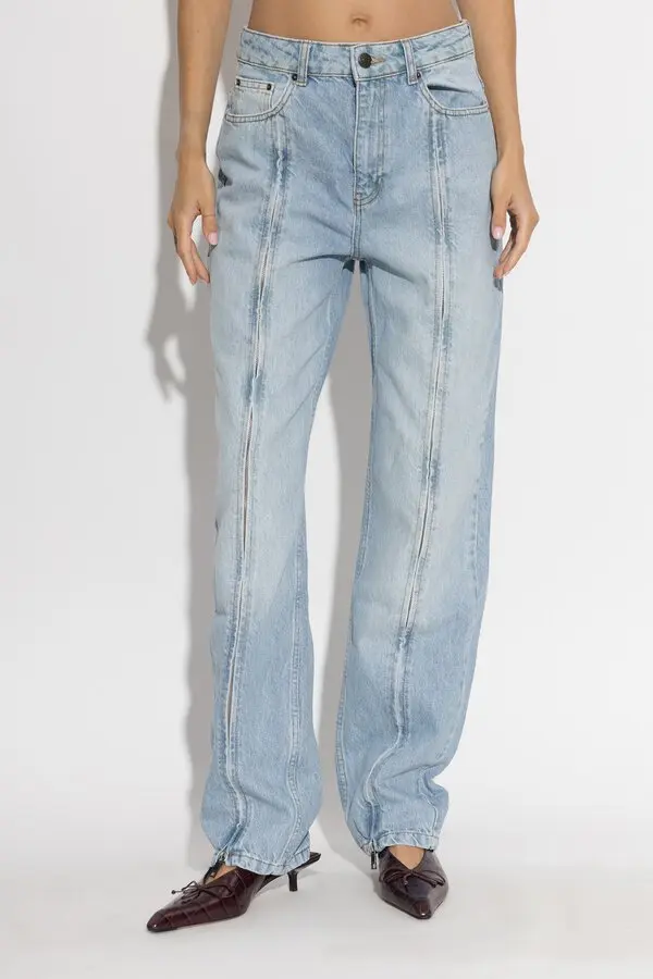 ROTATE BY BIRGER CHRISTENSEN Bootcut Jeans With Zippers