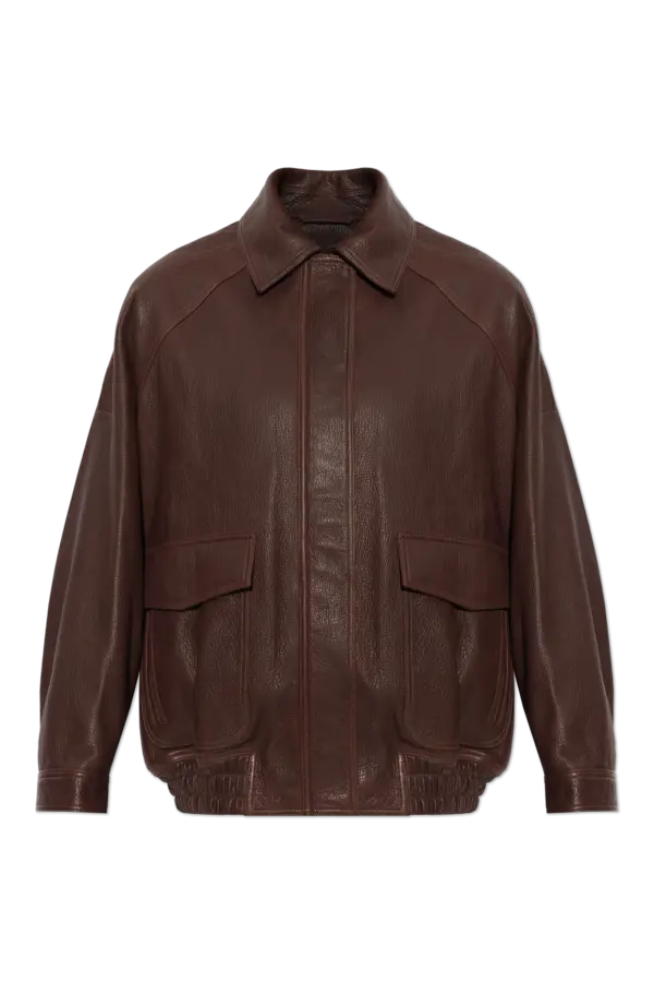 RÓHE Leather Jacket - Brown