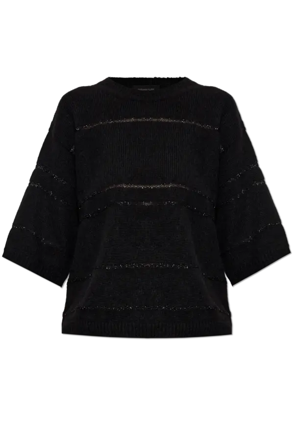 Fabiana Filippi Sweater With Sequins - Black