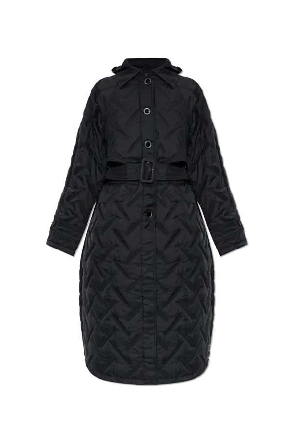 Emporio Armani Quilted Coat - Black