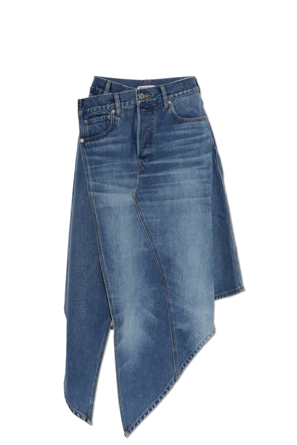 JW Anderson Asymmetrical Denim Skirt - Blue