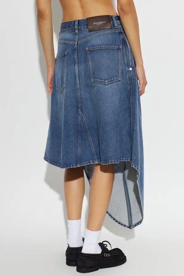 JW Anderson Asymmetrical Denim Skirt