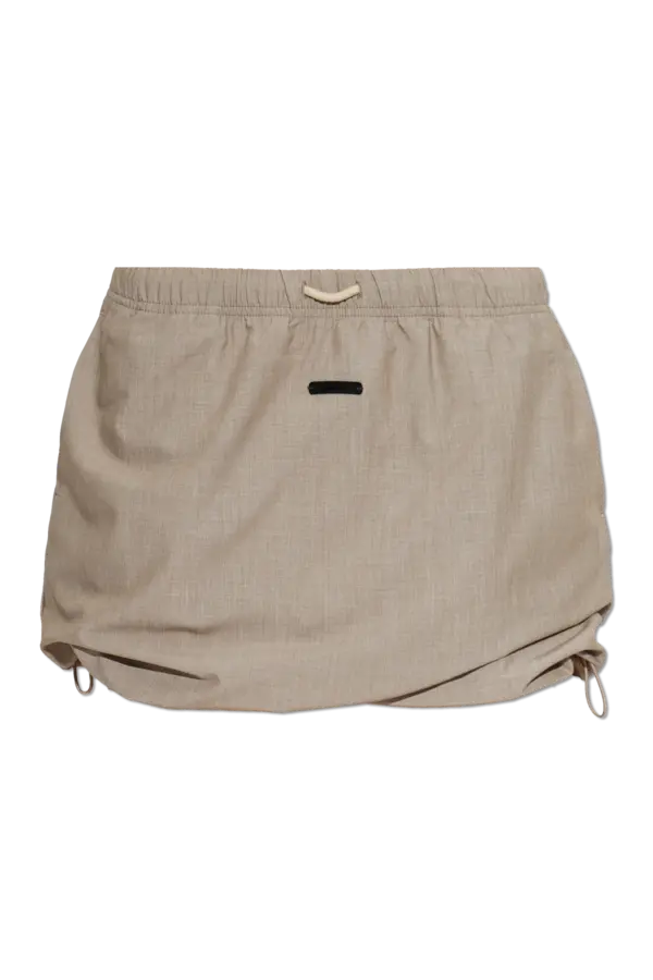 Fear Of God Short Skirt With Side Drawstrings - Grey