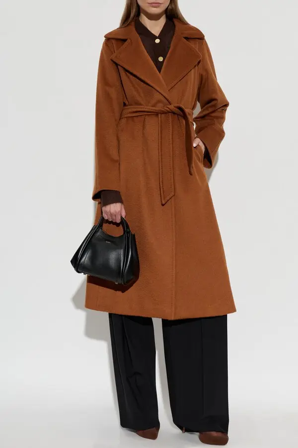 Max Mara Manuela' Wool Coat - Brown