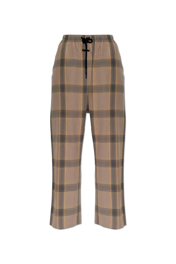 Fear Of God Cotton Checked Trousers - Brown