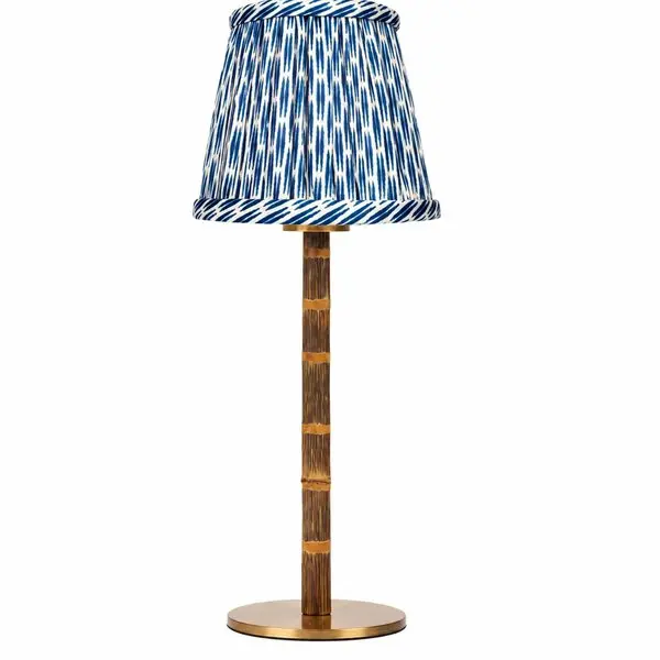 DUGGAN SOCIETY Beth Bamboo Lamp - Blue