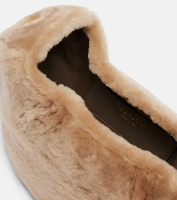 Gabriela Hearst Demi Small Shearling Clutch