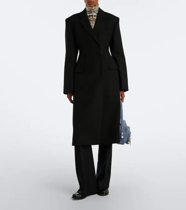 Acne Studios Wool Straight Leg Trousers