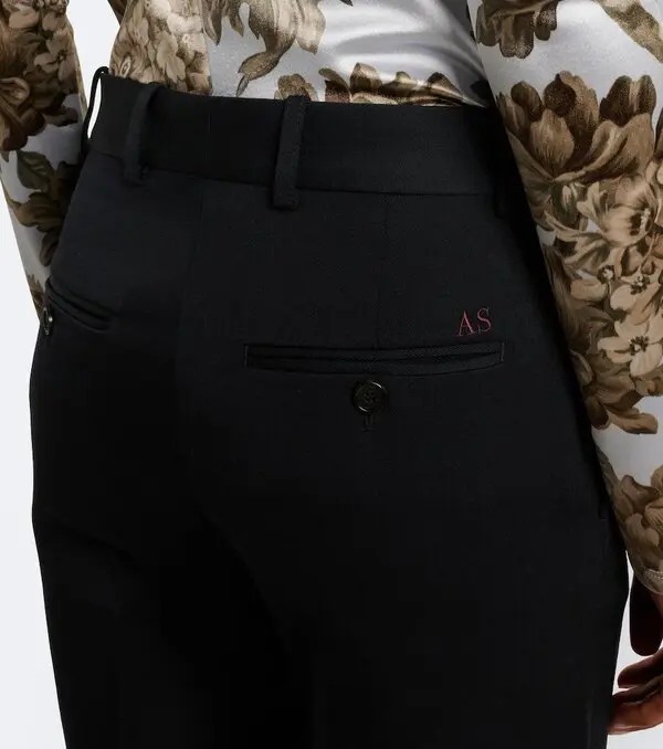 Acne Studios Wool Straight Leg Trousers