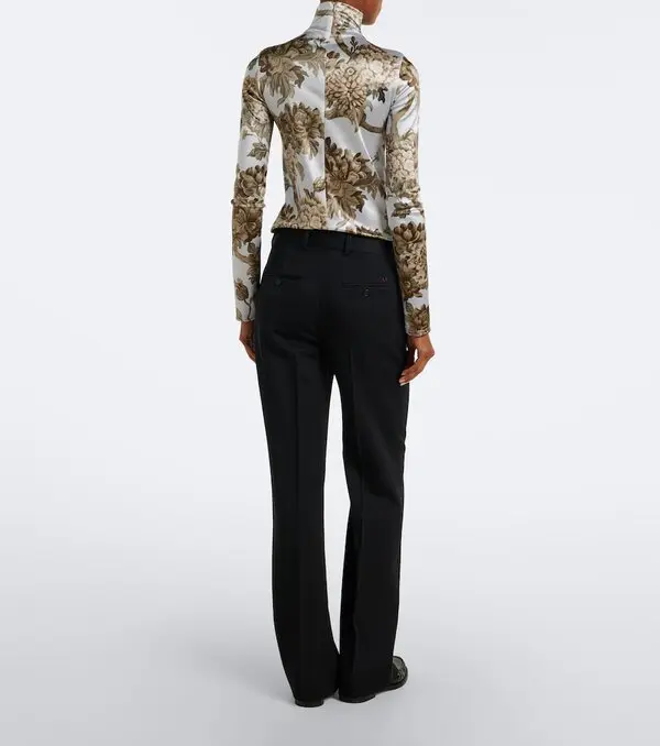 Acne Studios Wool Straight Leg Trousers