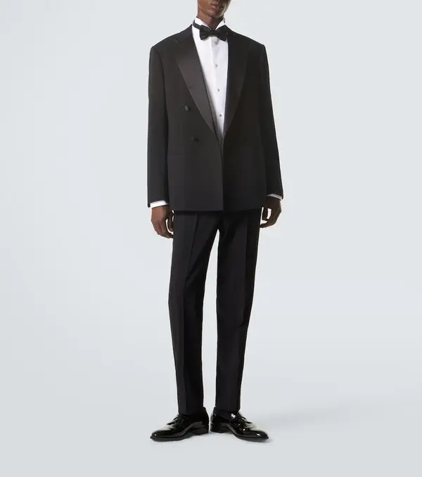Giorgio Armani Virgin Wool Tuxedo Pants
