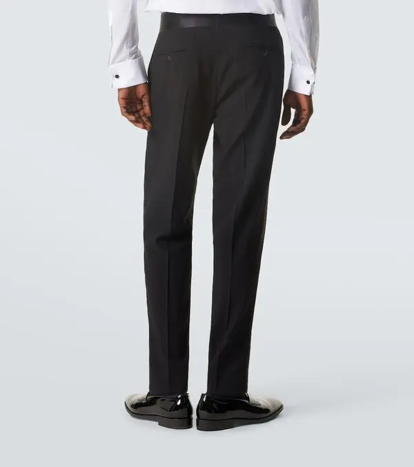 Giorgio Armani Virgin Wool Tuxedo Pants