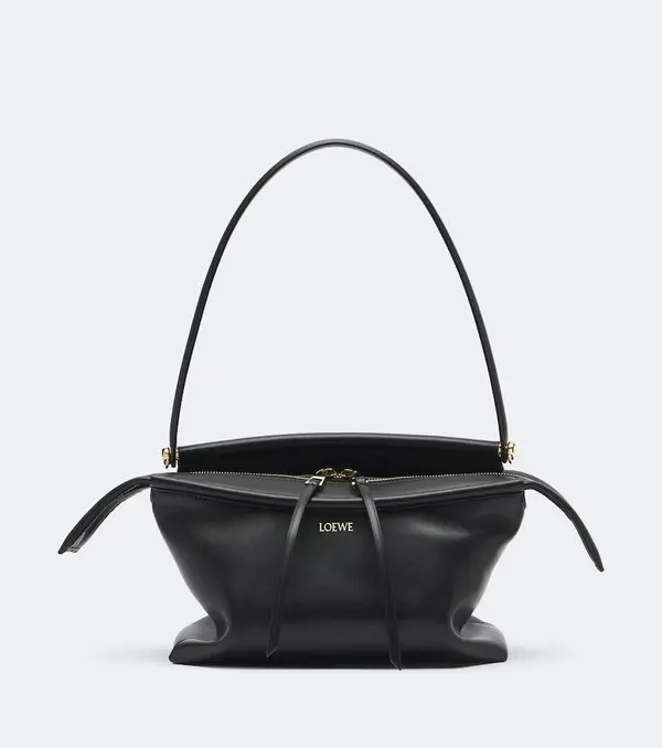 Loewe Whisker Small Leather Shoulder Bag - Black