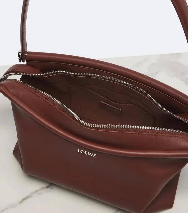 Loewe Whisker Small Leather Shoulder Bag - Brown