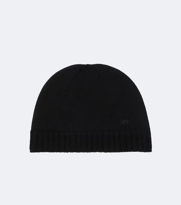 Bottega Veneta Ribbed Wool Beanie - Black