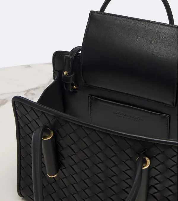 Bottega Veneta Barbara Small Intrecciato Top-handle Bag