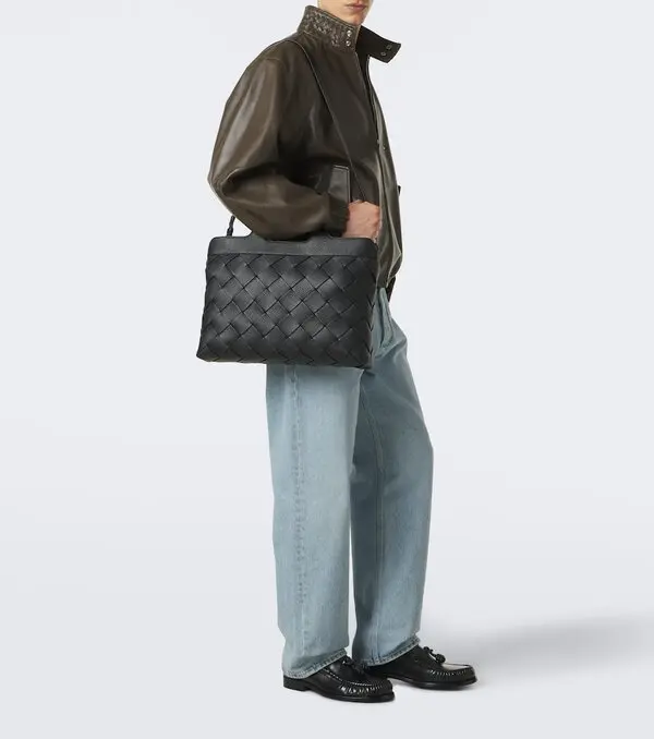 Bottega Veneta Diago Intrecciato Leather Briefcase