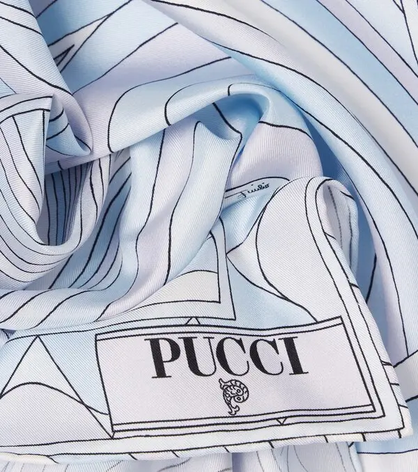 Emilio Pucci Iride Silk Twill Scarf
