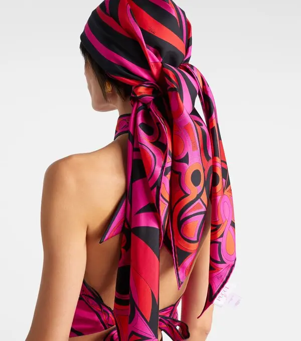 Emilio Pucci Iride Silk Twill Scarf - Multicoloured