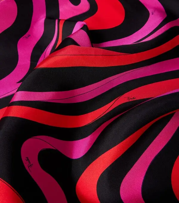 Emilio Pucci Iride Silk Twill Scarf - Multicoloured