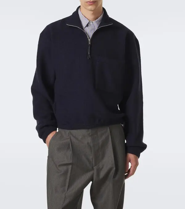 Bottega Veneta Wool Half-zip Sweater