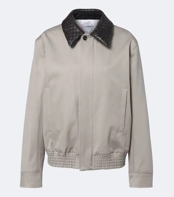 Bottega Veneta Intrecciato Cotton Blouson Jacket